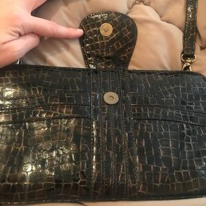 Charlie Lapson | Bags | Nwot Charlie Lapson Crocodile Brown Leather ...